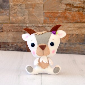 Felt Goat Pattern, SVG Felt Goat, Farm Animal Ornament, Goat Felt ...