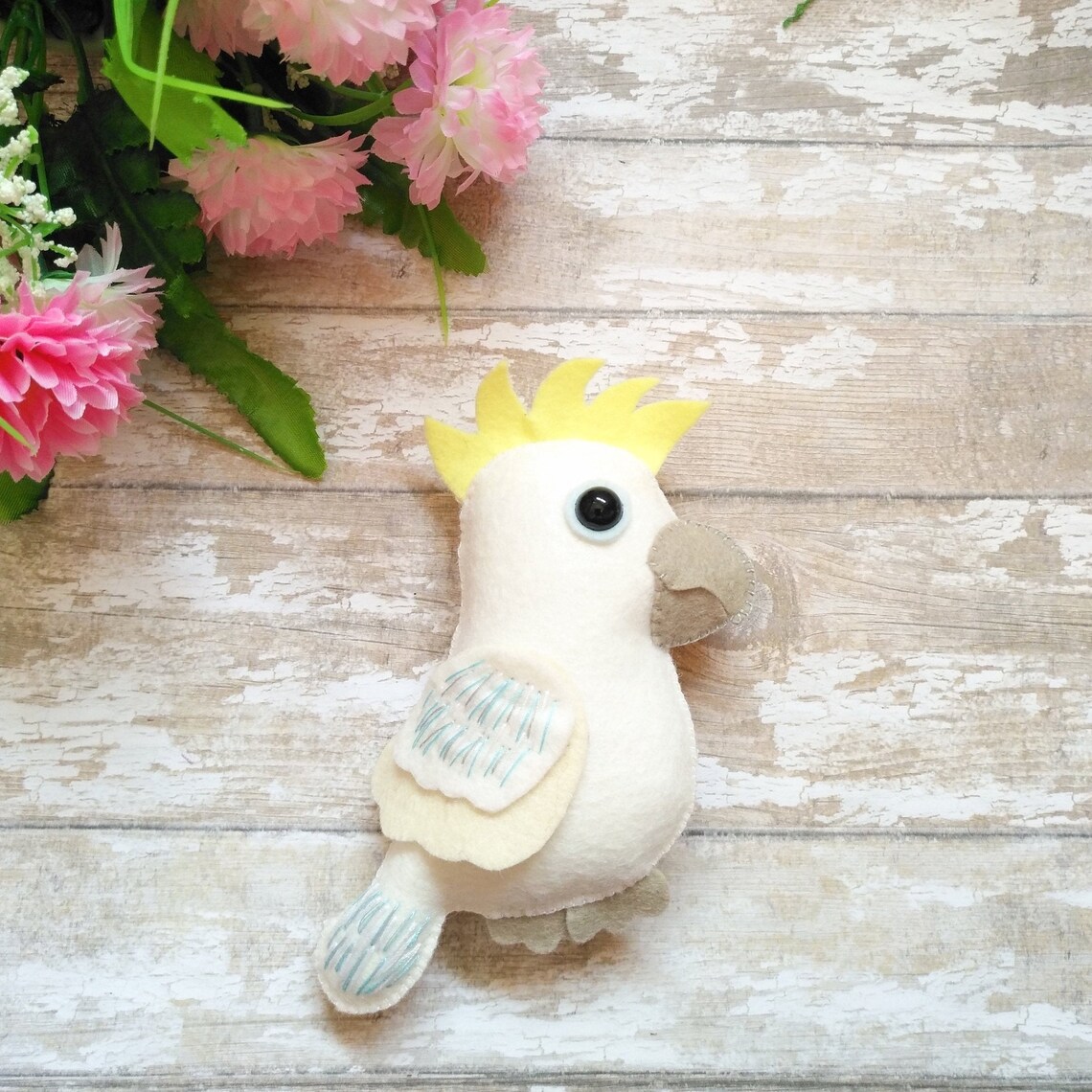 Felt Cockatoo Pattern Macaw Parrot Sewing Pattern PDF Felt Bird Pattern ...