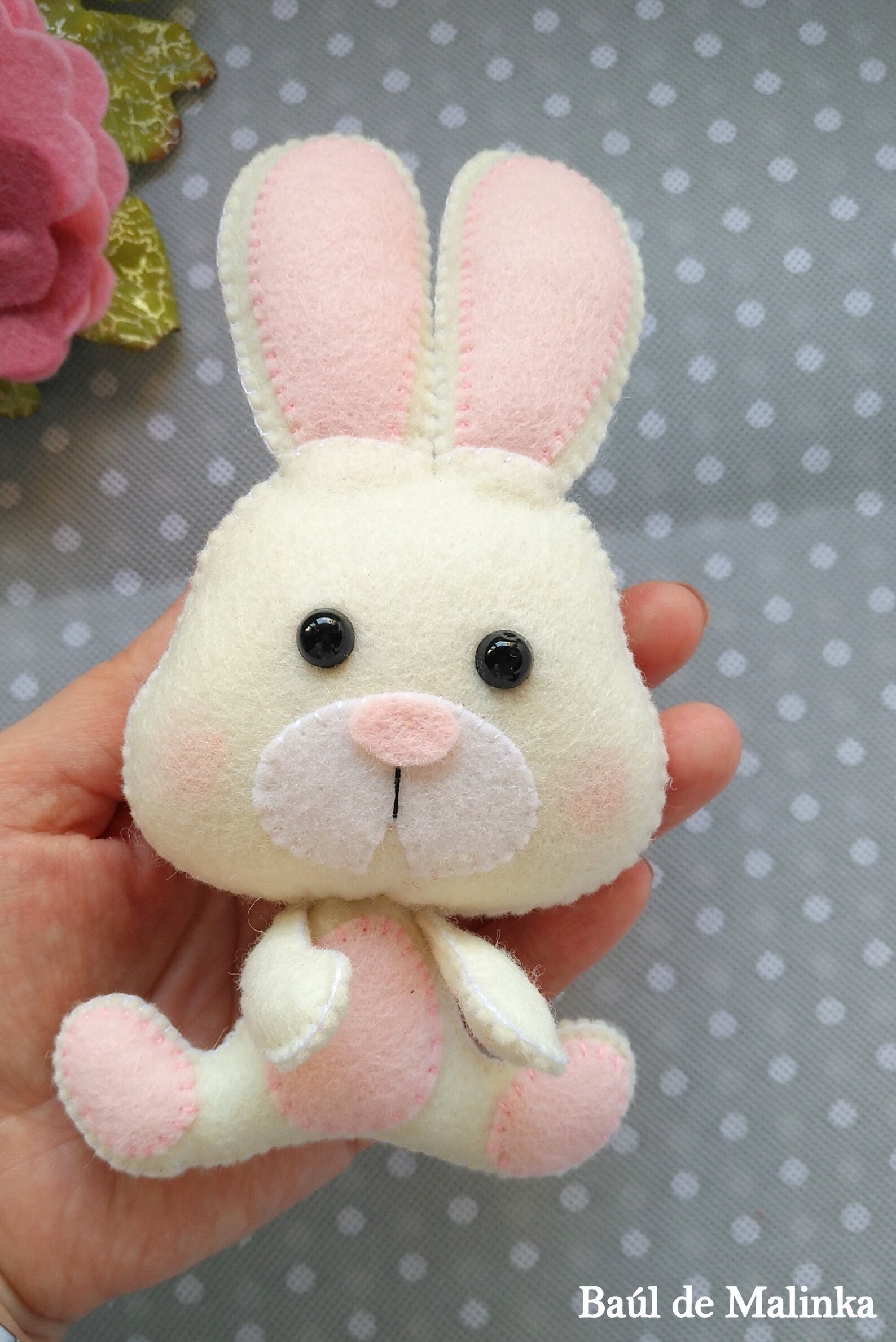 Felt Bunny Pattern PDF Tutorial Easter Ornament Sewing - Etsy