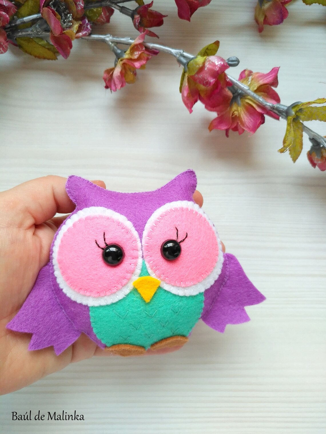Owl PDF Pattern-woodland Animals Toy-diy-nursery Decor-baby's Mobile ...