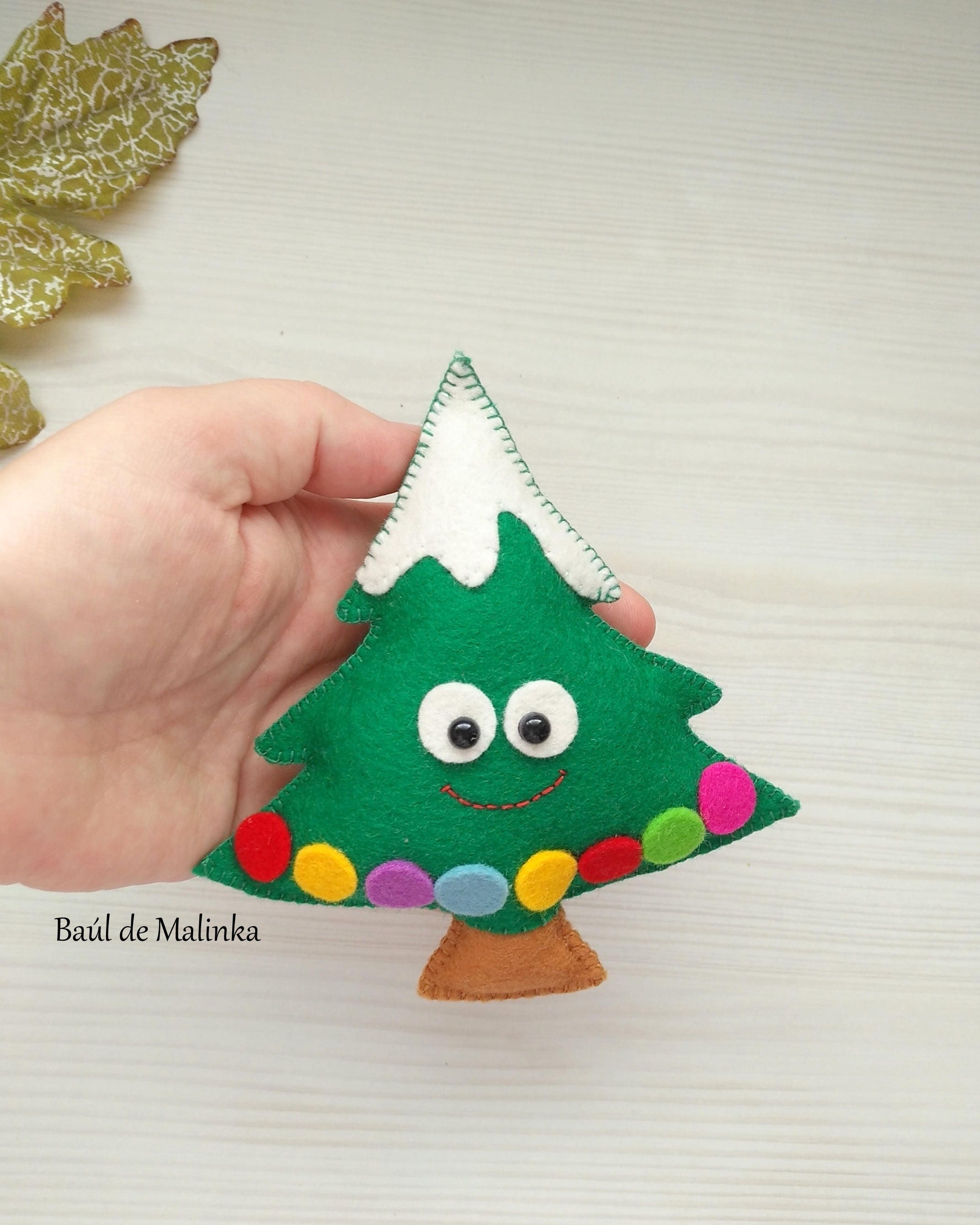 Christmas Tree Ornament Pattern Felt Tree PDF Pattern Christmas ...