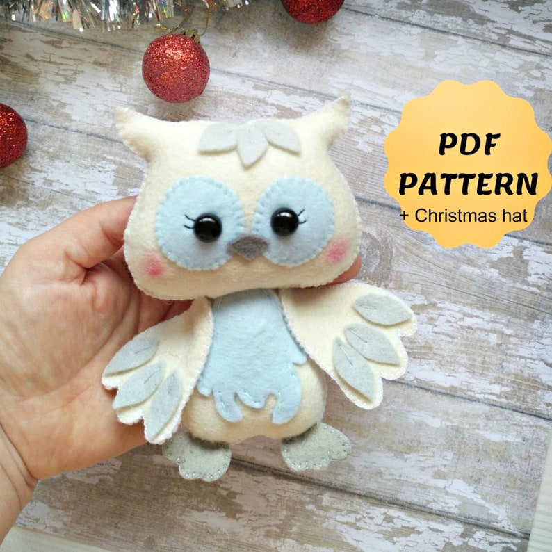 Felt Owl Christmas Ornament Christmas Owl Decor Felt Owl - Etsy