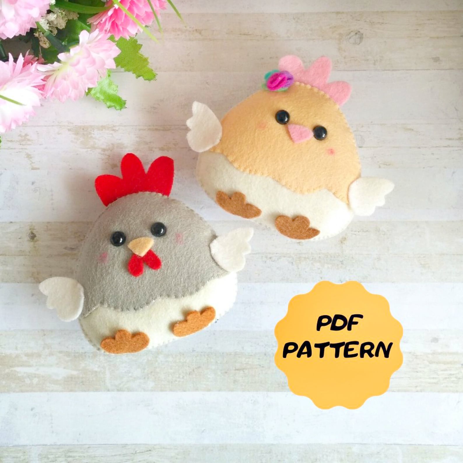 Cute Easter Pattern PDF Easter Pattern Easter Bird SVG Pattern | Etsy