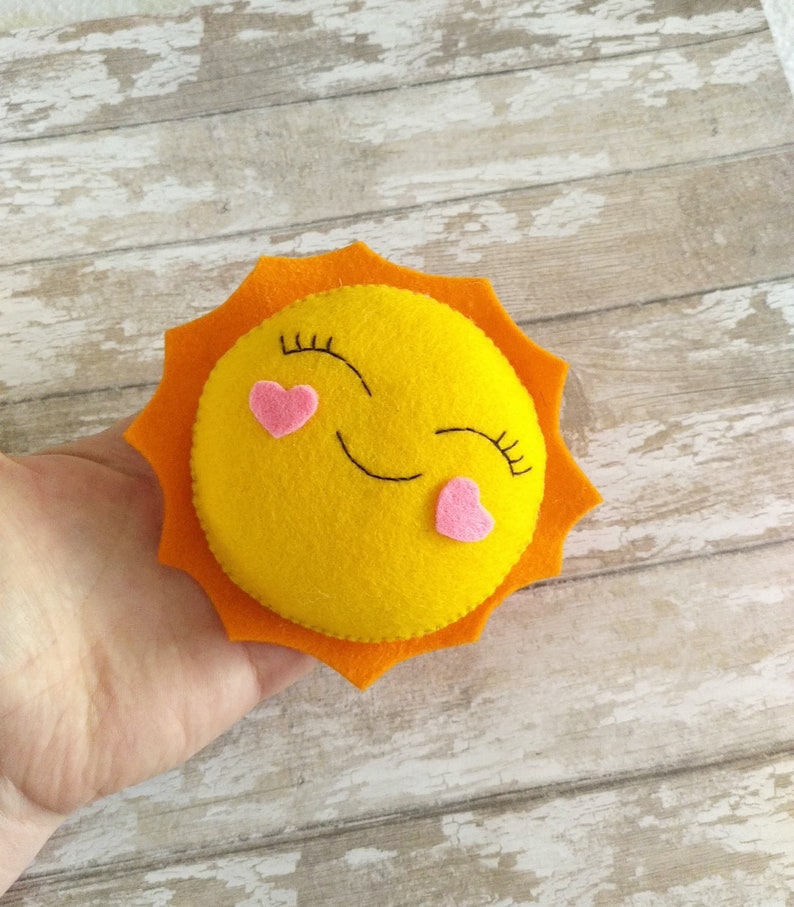 Felt Sun Ornament Sun and Clouds PDF Pattern Weather Set DIY Nursery ...