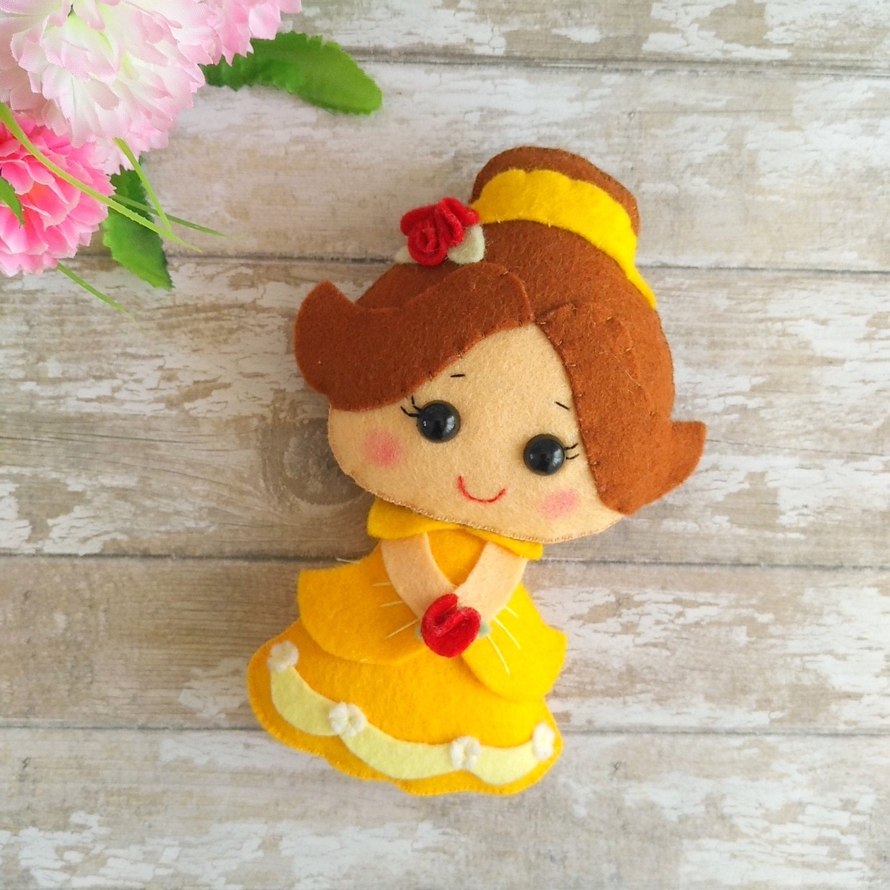 Beauty and the Beast Felt Pattern Princess Belle Pattern - Etsy