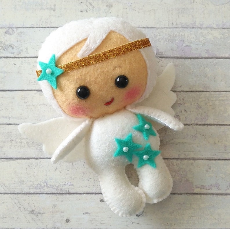 Angel sewing pattern Felt Halloween doll Felt angel Halloween | Etsy