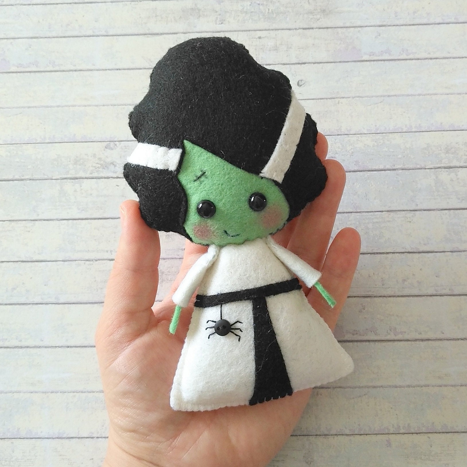 The Bride of Frankenstein Pattern Halloween Bride Pattern Felt | Etsy