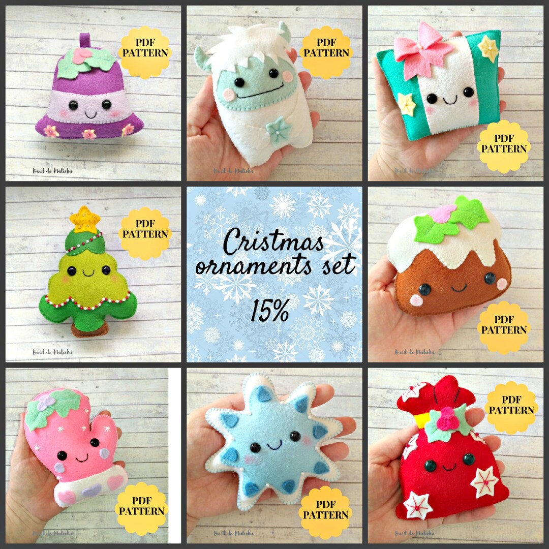 Felt Christmas Ornaments Felt Ornaments Patterns Christmas Patterns ...