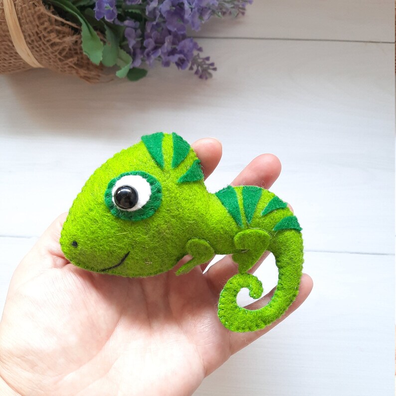 Felt Chameleon Sewing Pattern, Easy DIY Ornament (PDF Pattern) - Etsy
