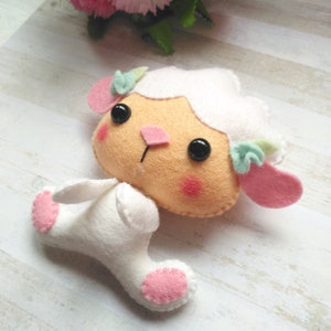 Felt Sheep Pattern PDF Tutorial Sheep Sewing Tutorial Sheep DIY Felt ...