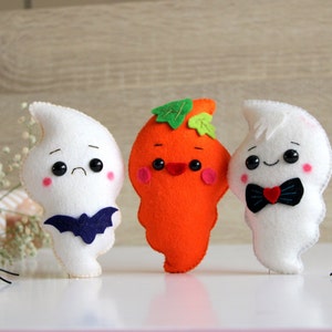 PDF Pattern, Ghost Felt Pattern, Felt Ornament Sewing Tutorial ...