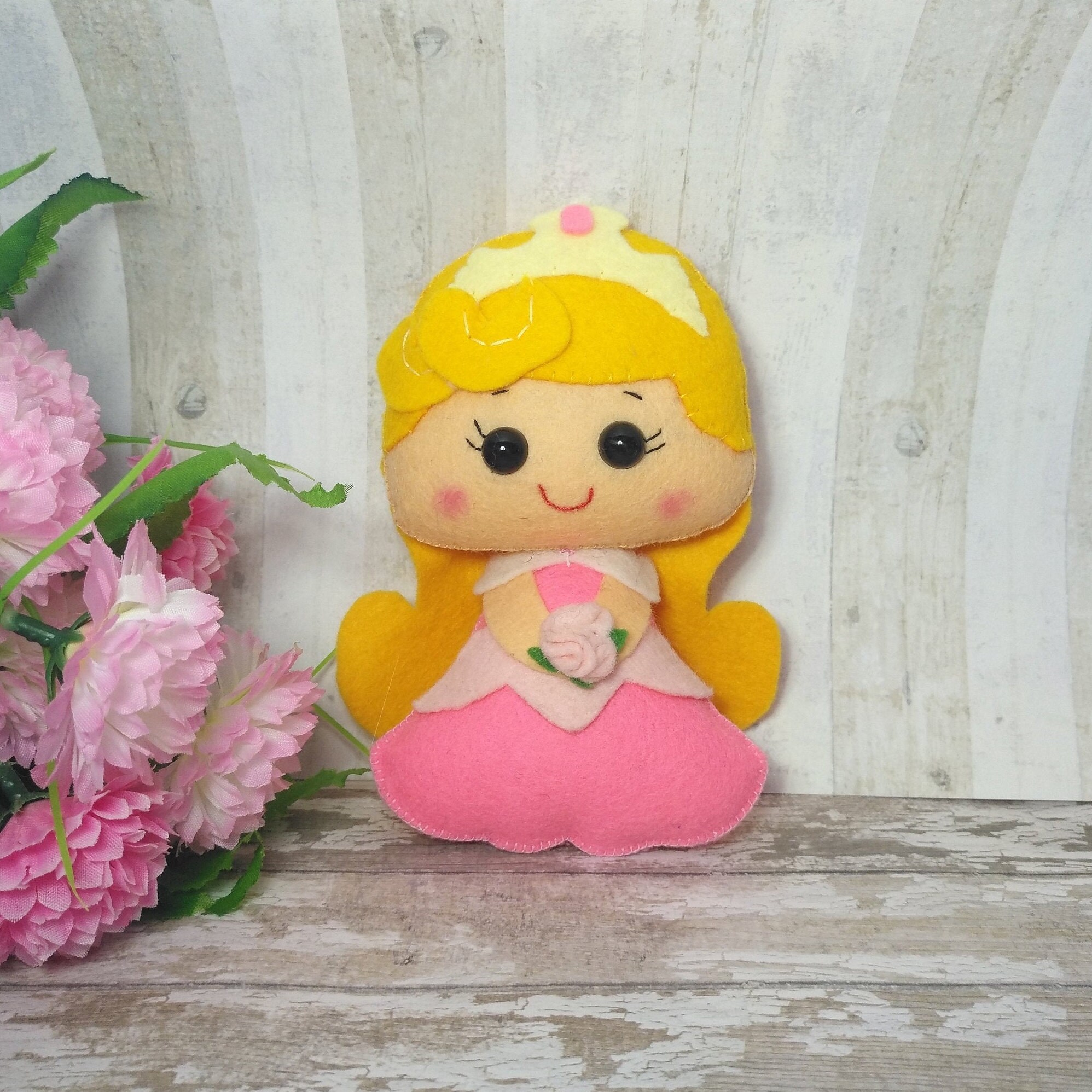 Princess Aurora Pattern Felt Princess Doll Pattern PDF Doll | Etsy