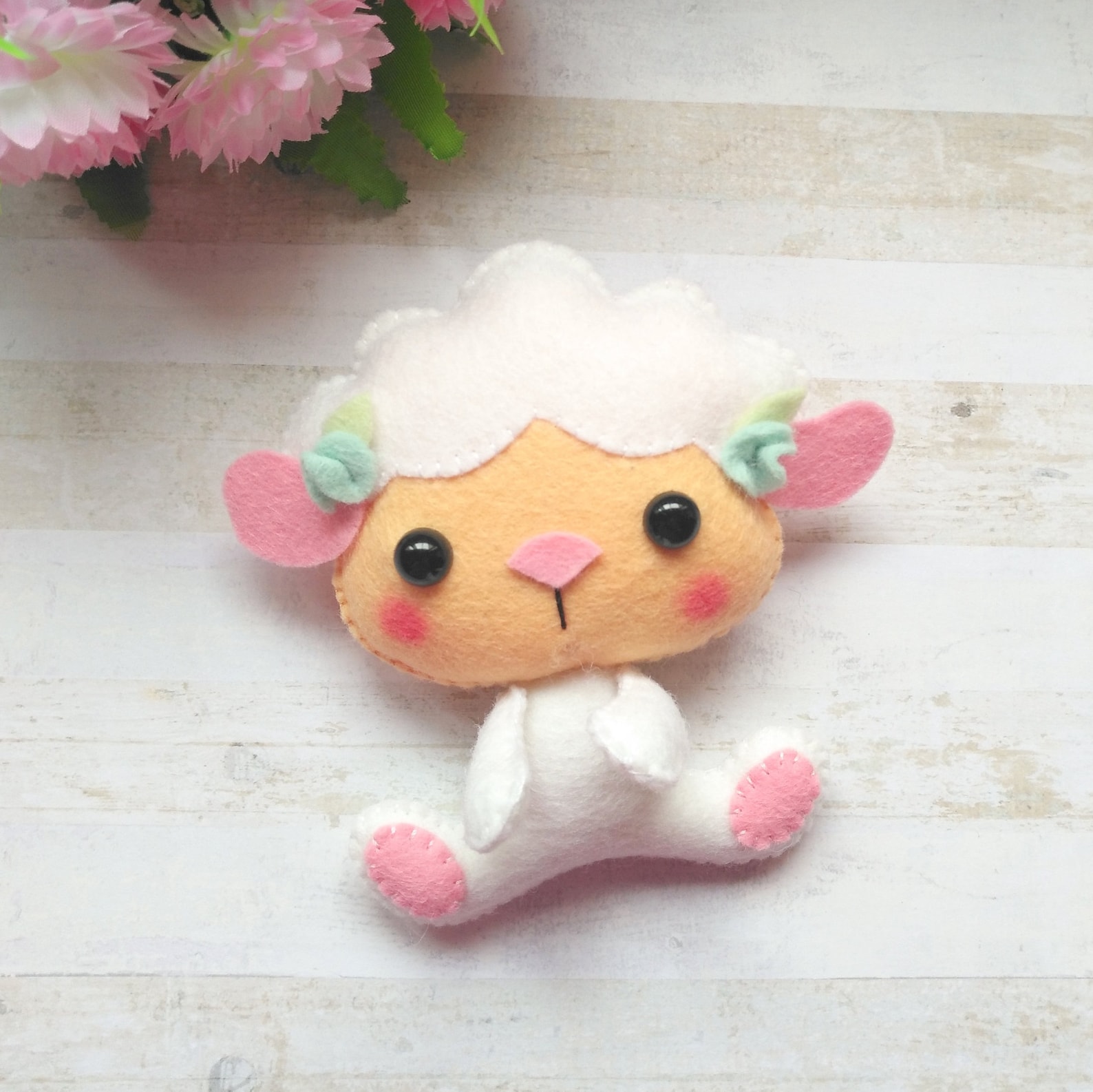 Felt Sheep Pattern PDF Tutorial Sheep Sewing Tutorial Sheep DIY Felt ...