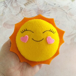 Felt Sun Ornament Sun and Clouds PDF Pattern Weather Set DIY Nursery ...
