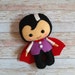 Dracula Doll Pattern Felt Dracula Ornament Halloween Pattern Dracula ...