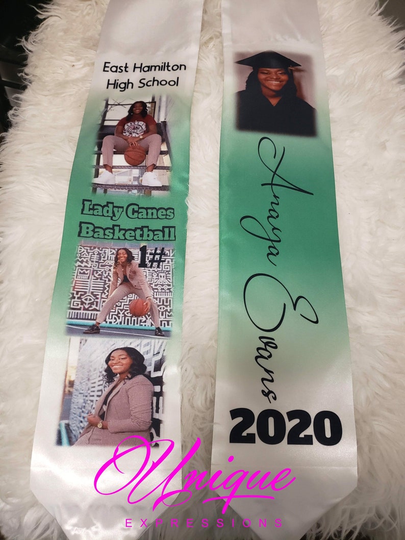 Custom Graduation Stole Personalized Stashes Graduation | Etsy