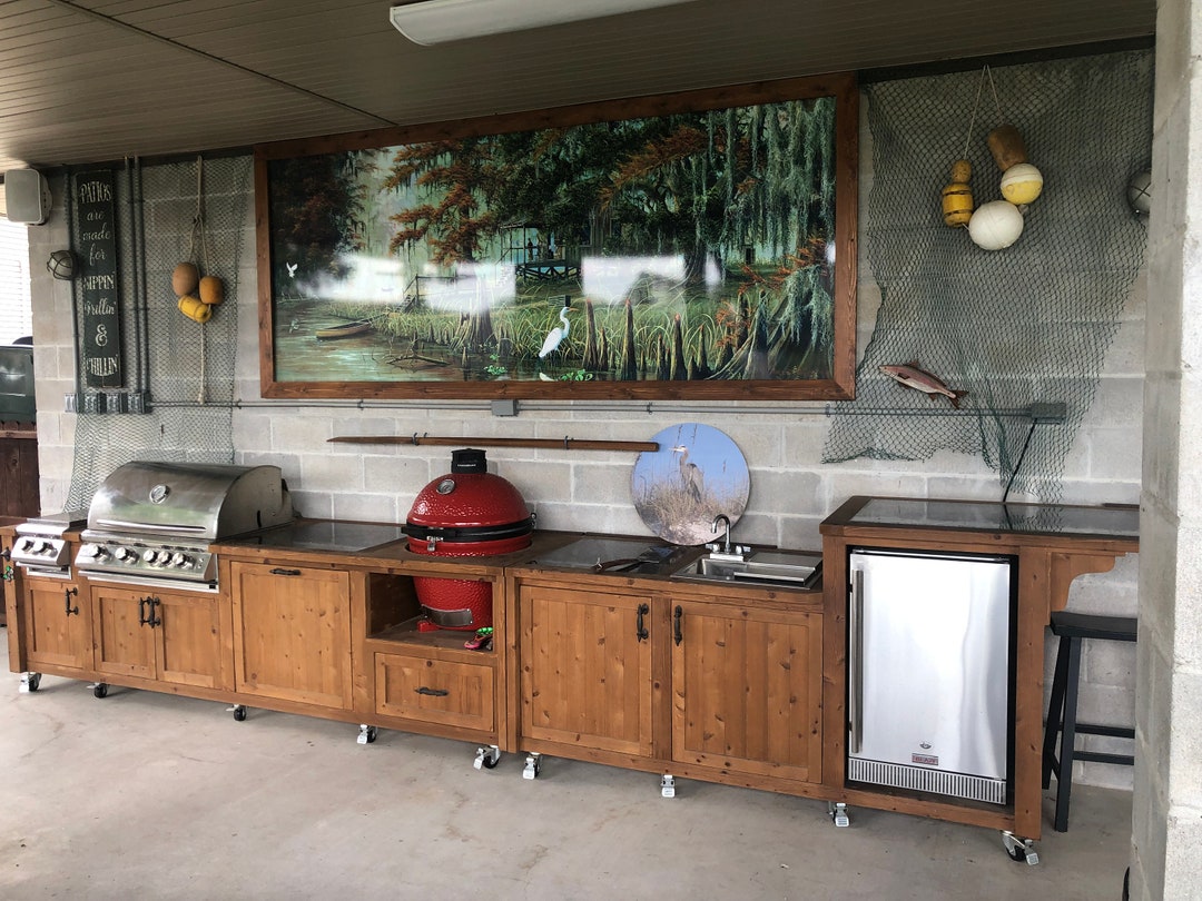 Simple Rustic Outdoor Kitchen Designs