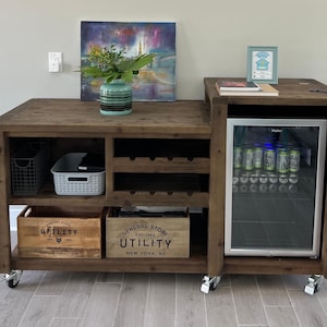 Customizable Beverage Bar for Mini-fridge: Coffee Station, Waterproof ...