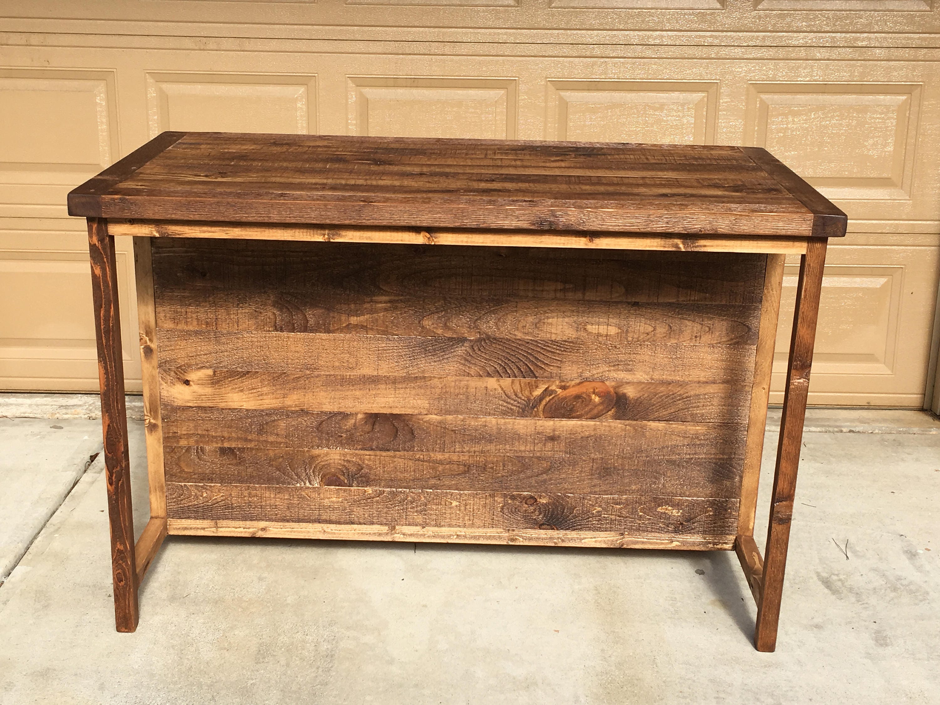 Rustic Kitchen Island: Stool Storage, Buffet Sideboard - Etsy