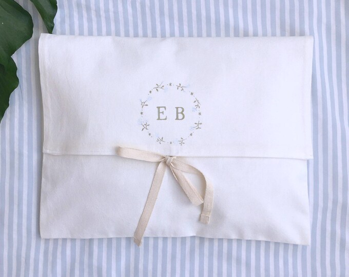 Personalised Laundry Lingerie Bag | Custom Initials & Date | Handmade ...