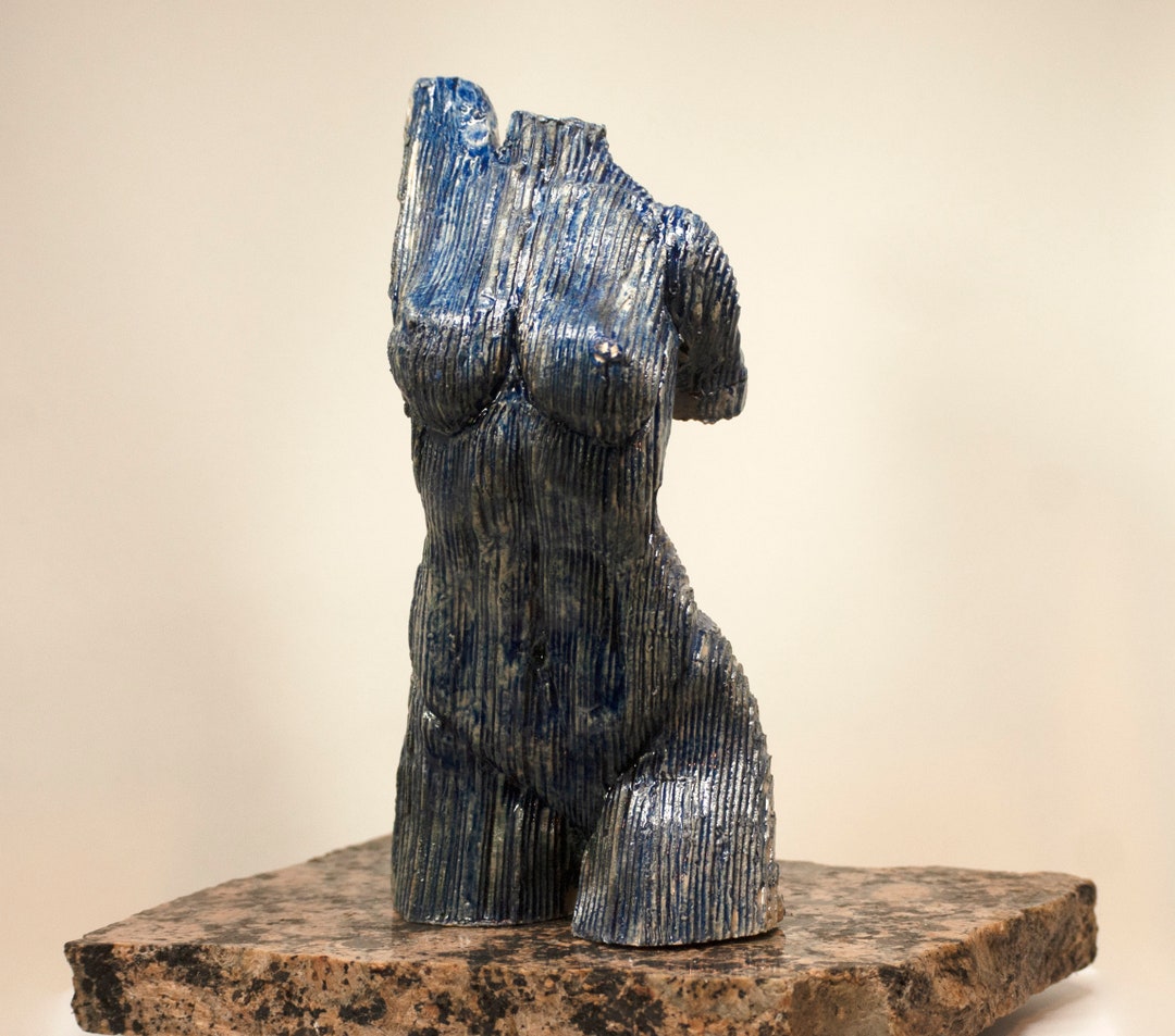 Sculpture of a Female Torso - Bronze Patina - Etsy