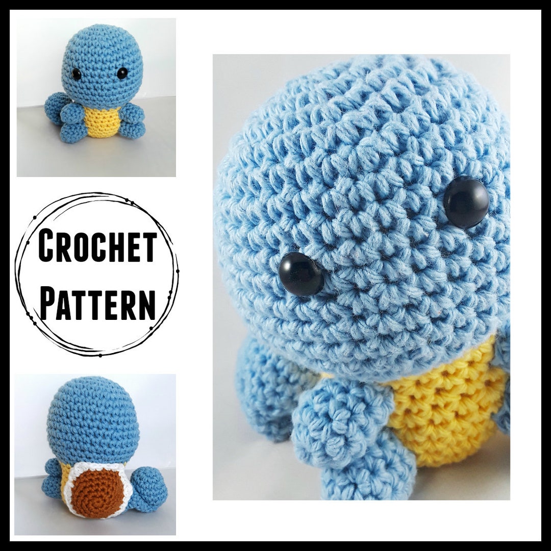 Squirtle Amigurumi Pattern, Pokemon Amigurumi, Squirtle Amigurui ...