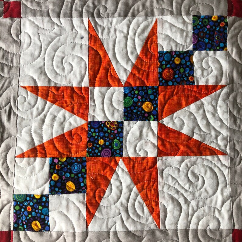 Queen Size Sampler Quilt in Bright Colors and Fun Fabrics - Etsy