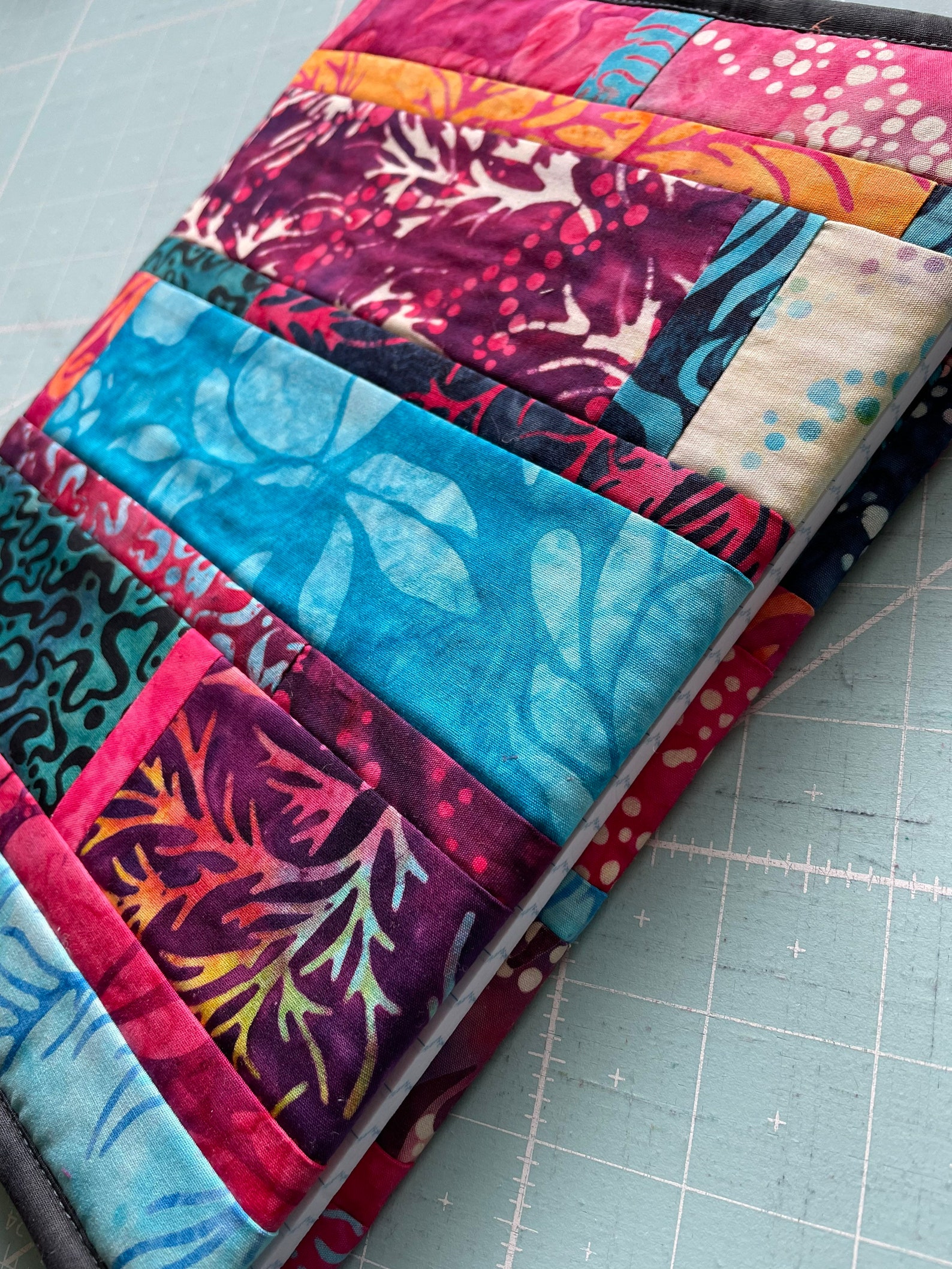 Batik Fabric Journal Cover Bright Colors Blank Composition - Etsy