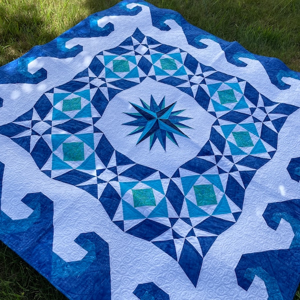 Mariners Compass Quilt Pattern - Etsy