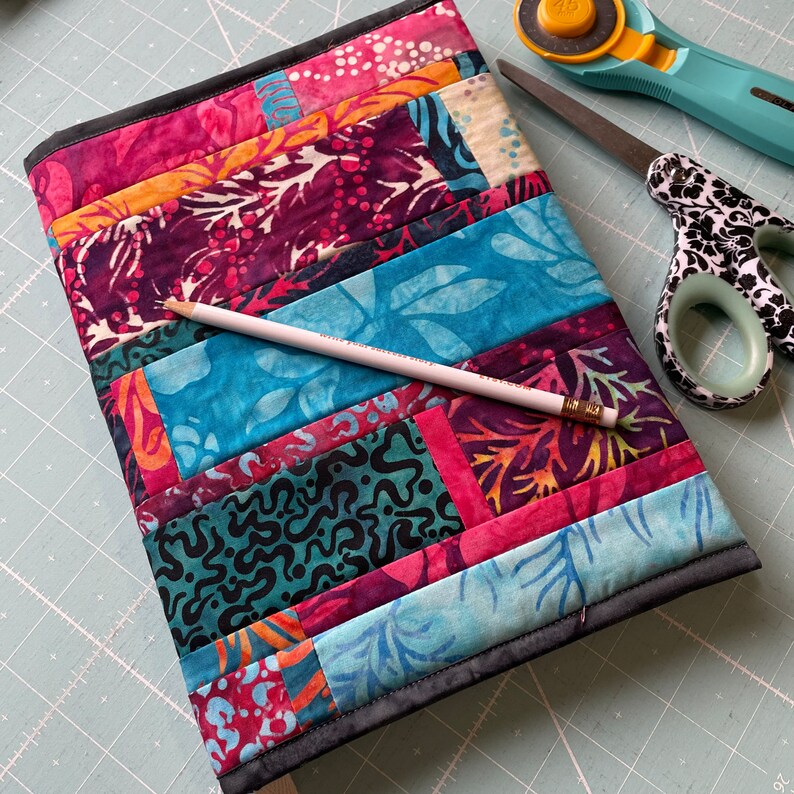 Batik Fabric Journal Cover Bright Colors Blank Composition - Etsy