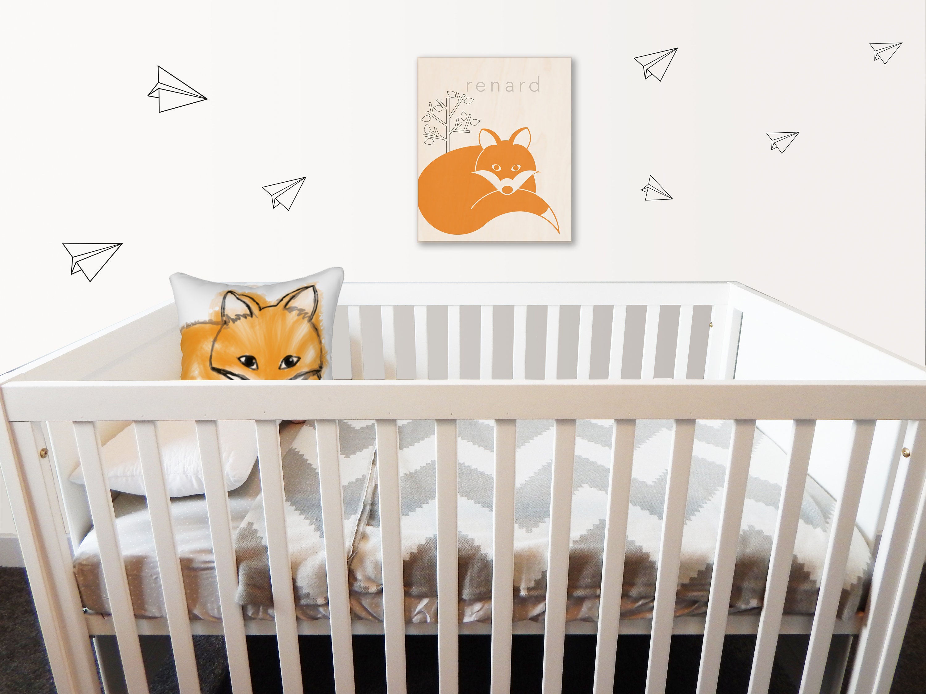 Wall Sticker Paper Planes - 12 Airplanes Vinyl Sticker - Child Room ...
