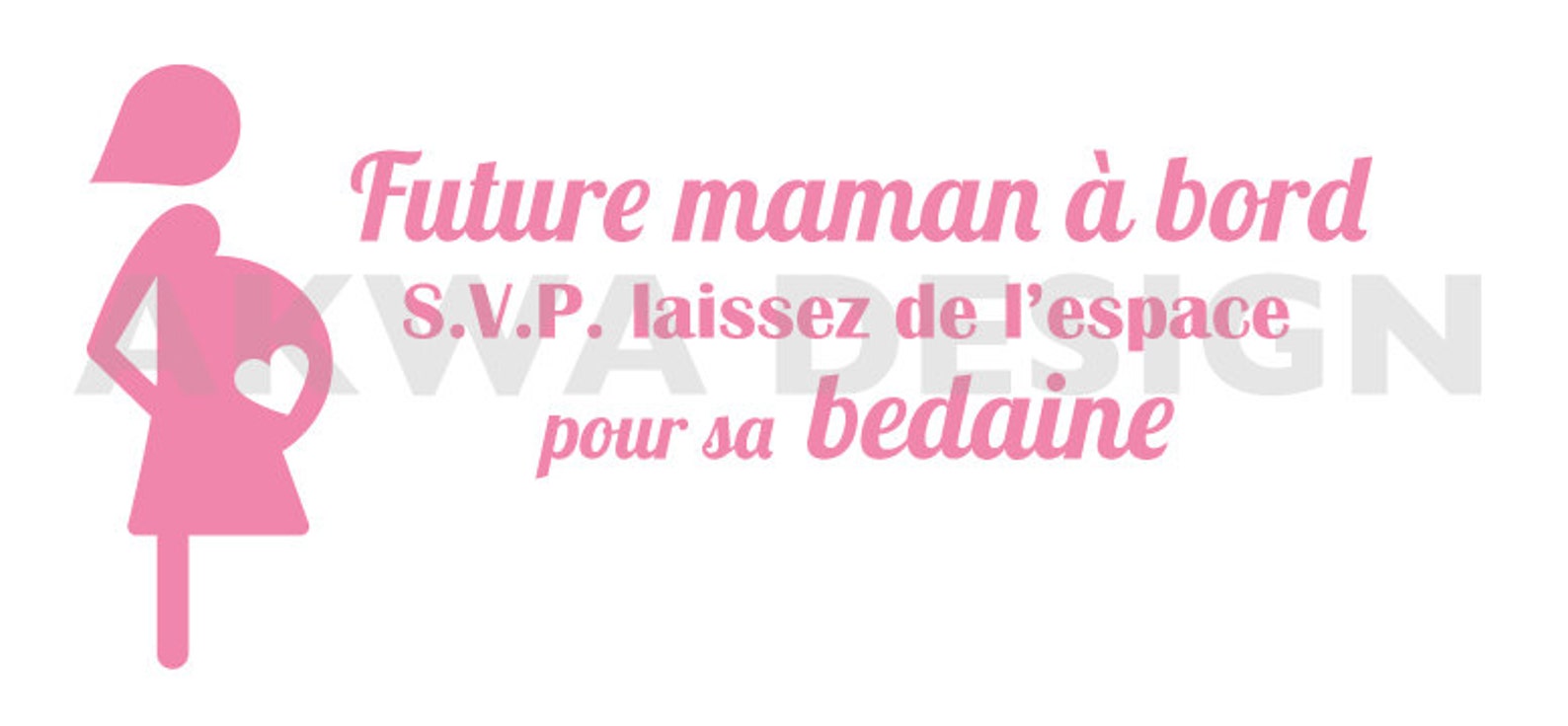 Bumper Car Sticker futur Mom on Board Please Leave Place | Etsy