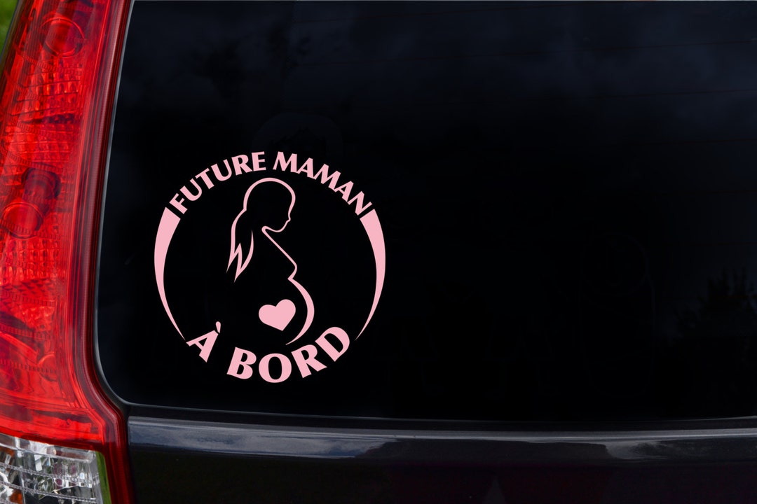 Bumper Car Sticker Futur Mama on Board Vinyl Car Sticker Available in ...