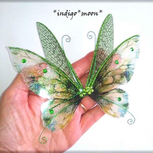 OOAK Gorgeous Handmade Sparkly Iridescent Fantasy Fairy Wings for Dolls ...