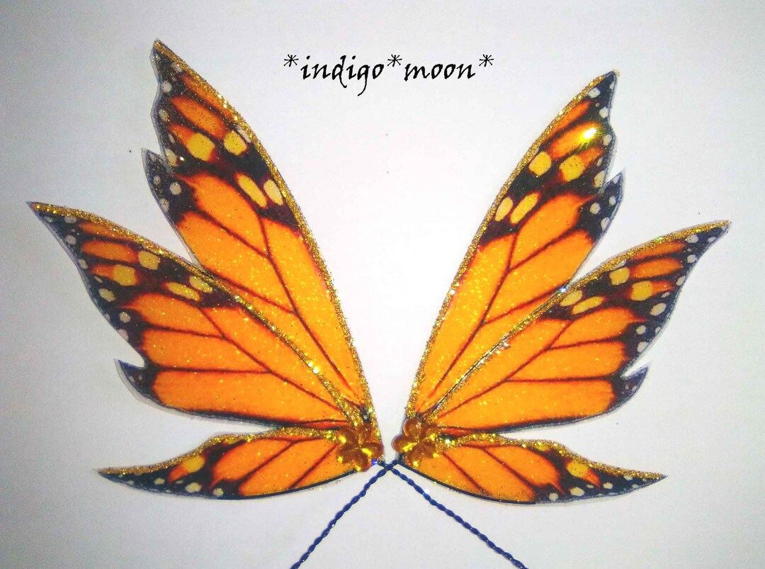 OOAK Handmade Fantasy Monarch Fairy Wings for Dolls - Etsy