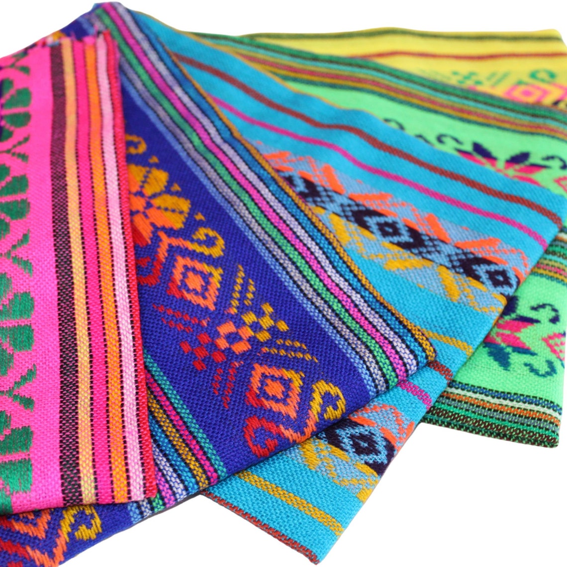 Aztec Fabric Mexican Fabric Bundle Tribal Fabric by Half - Etsy