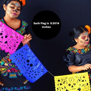 Day of the Dead Papel Picado Banners, Paper Garlands for Dia De Los ...
