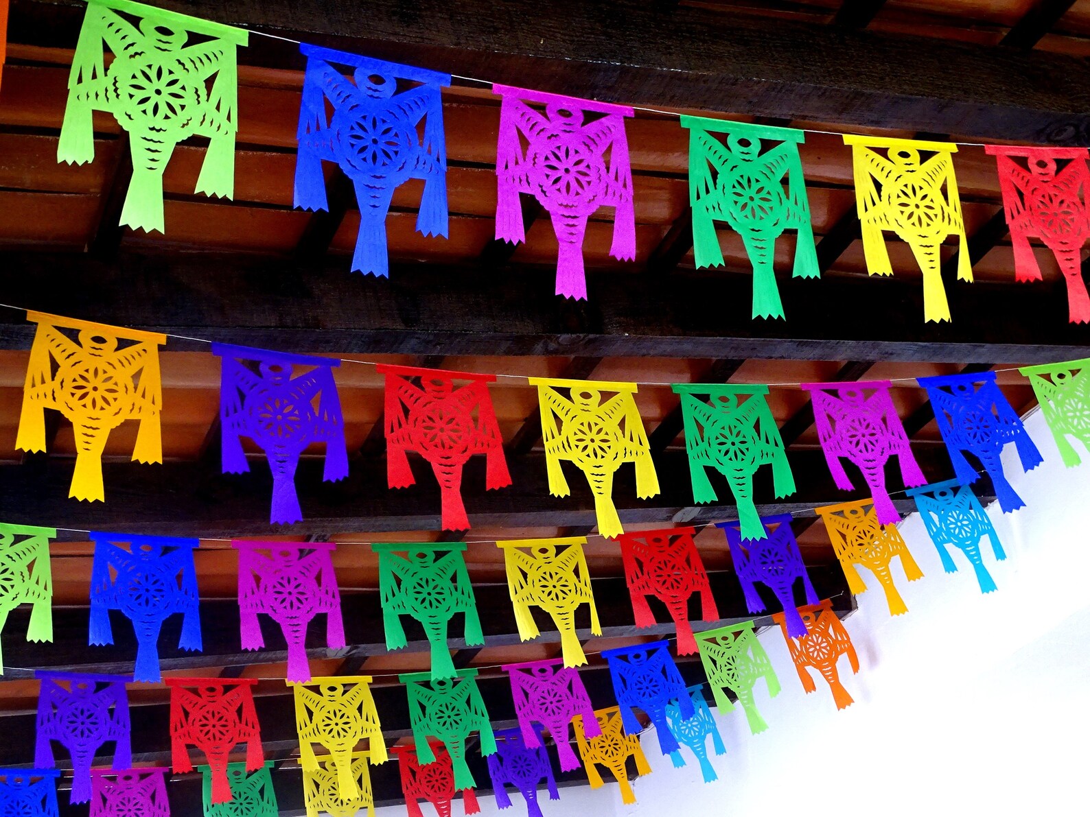 Mexican Piñata Papel Picado Banners Christmas Banners5 PK - Etsy