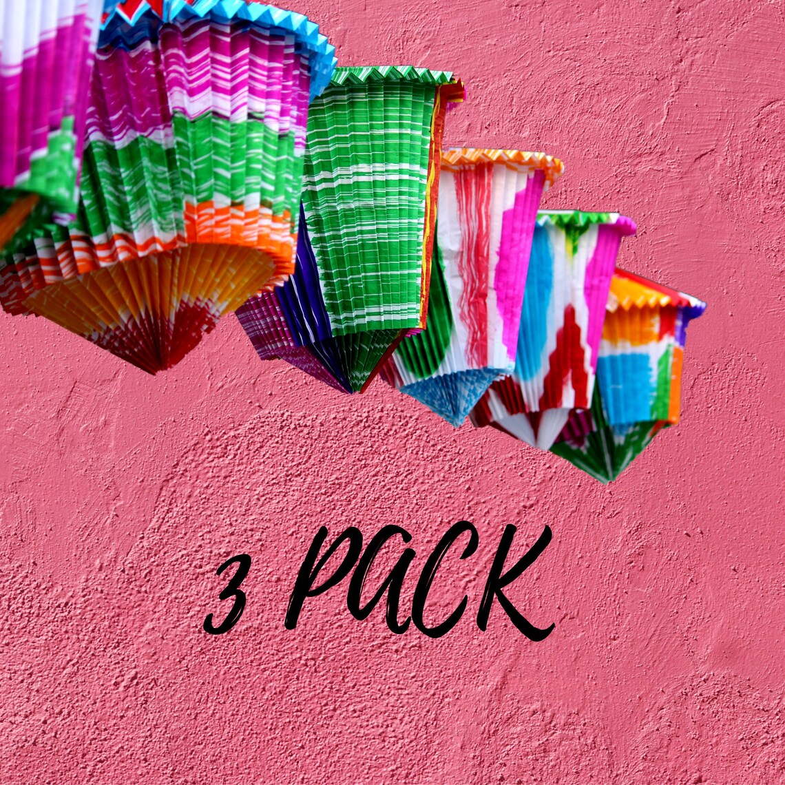 3 Pack Mexican Lanterns Paper Cinco De Mayo Fiesta | Etsy