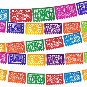 Cinco De Mayo, 5 Pack Banners, Paper Picado Garland, Fiesta Decoration ...