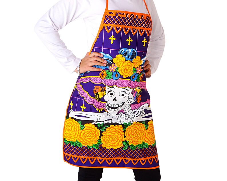 Catrina Apron, Mexican Day of the Dead Fiesta Apron - Etsy