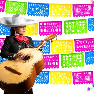 Cinco De Mayo Papel Picado Banners, 5 De Mayo Decorations, Mexico Party ...