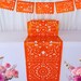 2 Pack, Orange Plastic Table Runners, Mexican Fiesta Decor, 20x72 ...