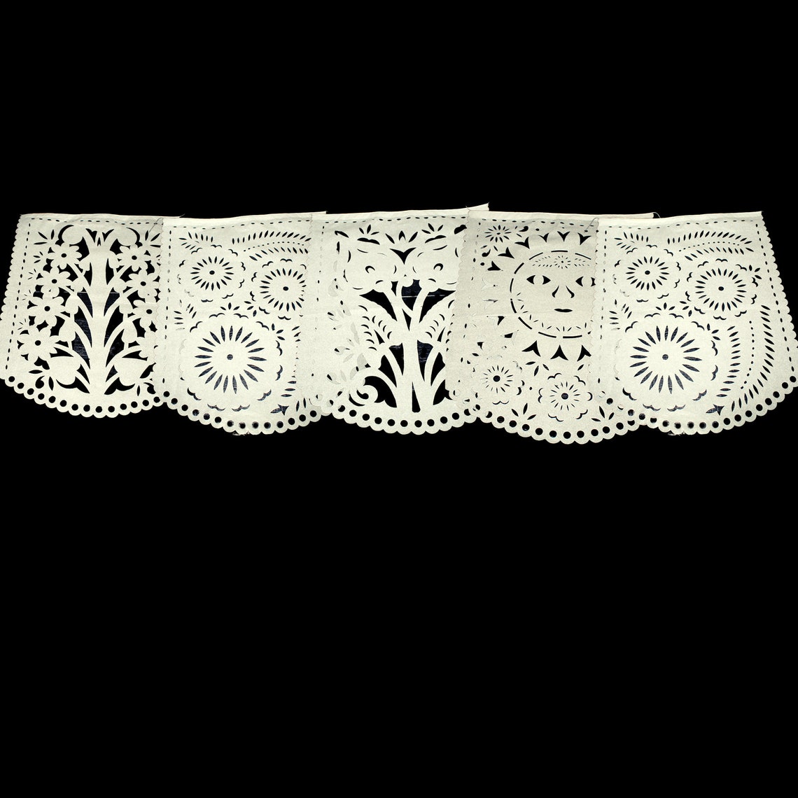 White Papel Picado Hanging Decorations Mexican Wedding Papel - Etsy