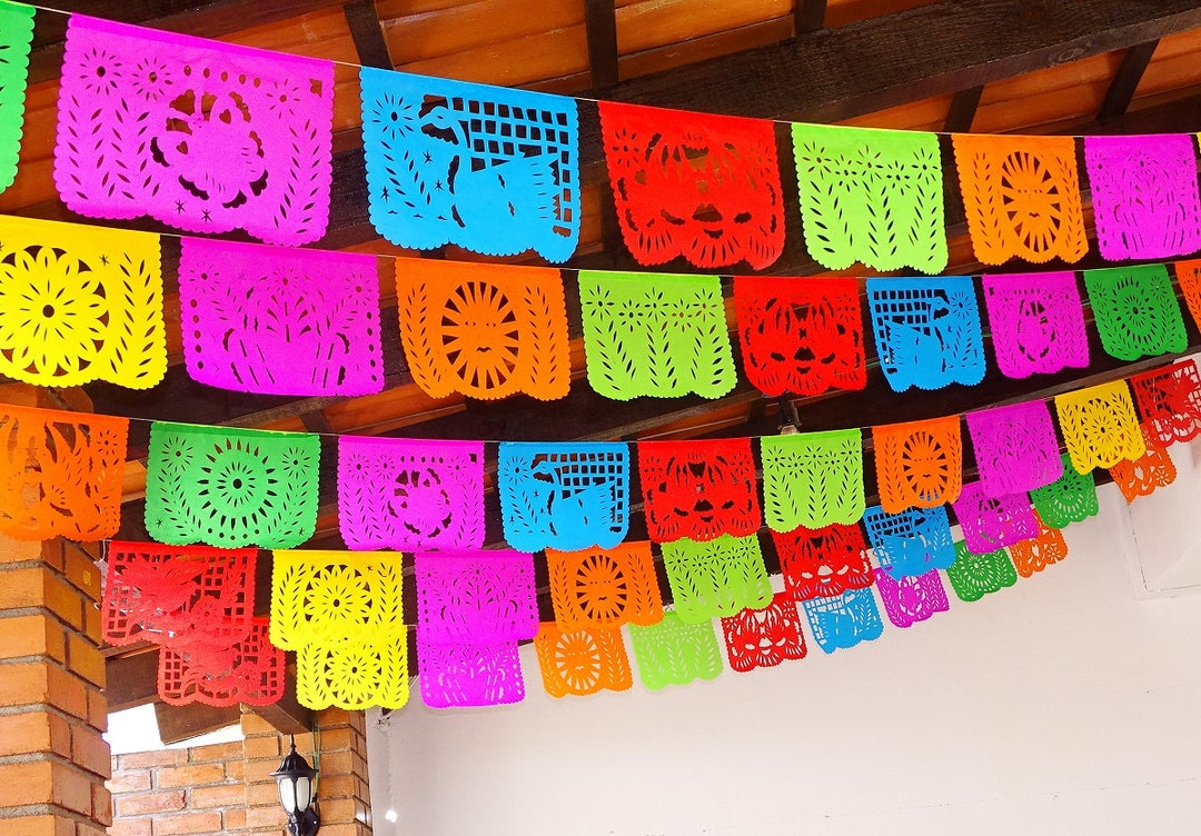 Cinco De Mayo Fiesta Photo Backdrop, Paper Decorations Banner, Papel ...