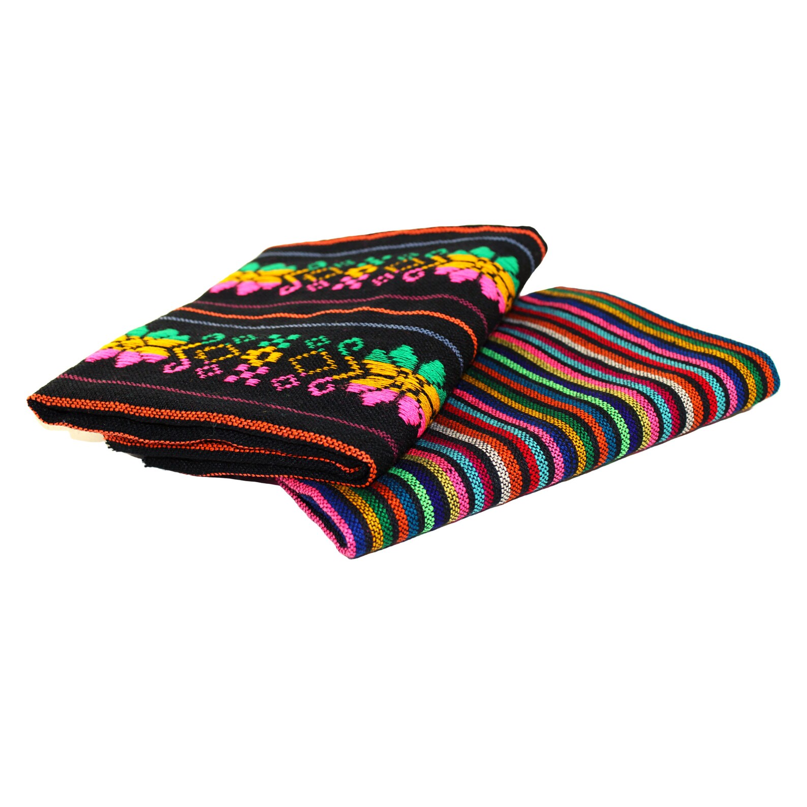 Mexican Fabric 2 Yards Black Bundle Mexican Fabric by the | Etsy