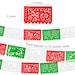 Papel Picado Mexican Fiestas Patrias, 5 PK Tricolor Paper Hanging ...