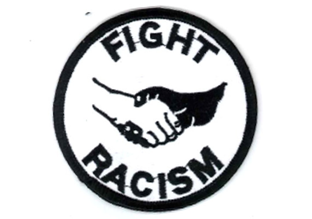 Fight Racism Embroidered Patch - Etsy