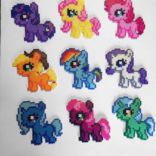 My Little Pony Silly Filly Sprites Perler Beads - Etsy