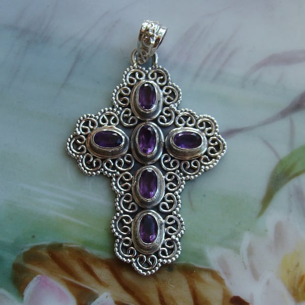 Amethyst Crosses - Etsy